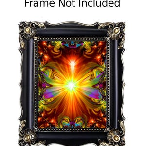 Abstract Spiritual Art, Reiki Wall Decor, Chakra Energy Art "light ...