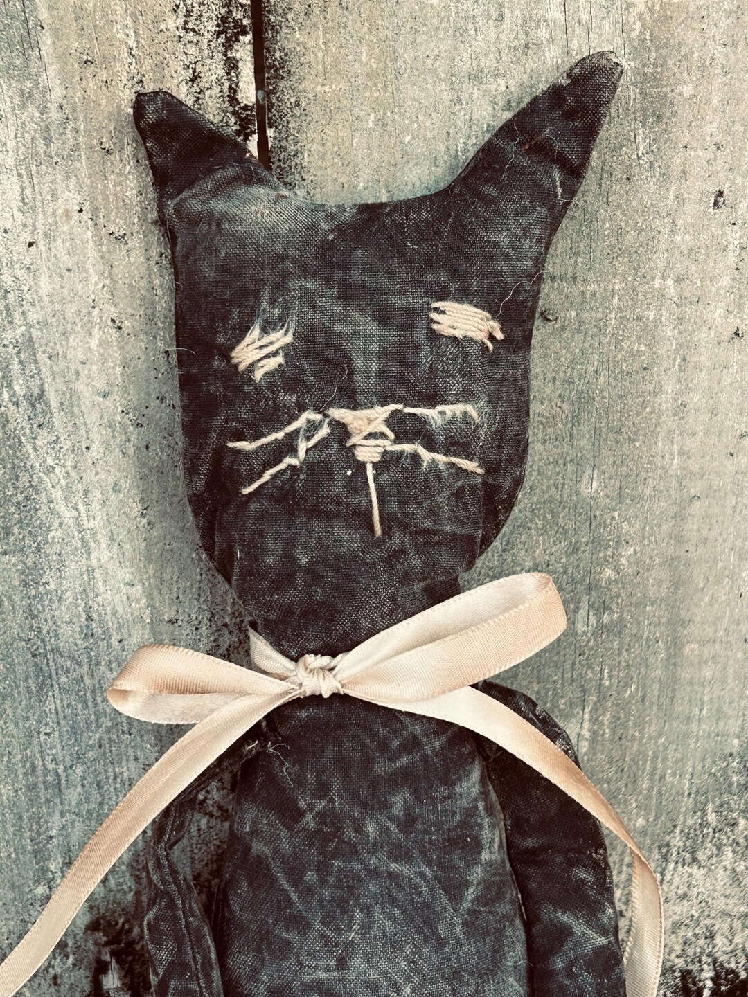 Primitive Black Cat Doll Pattern: Crusty Eddie Rag Doll (14") - Etsy