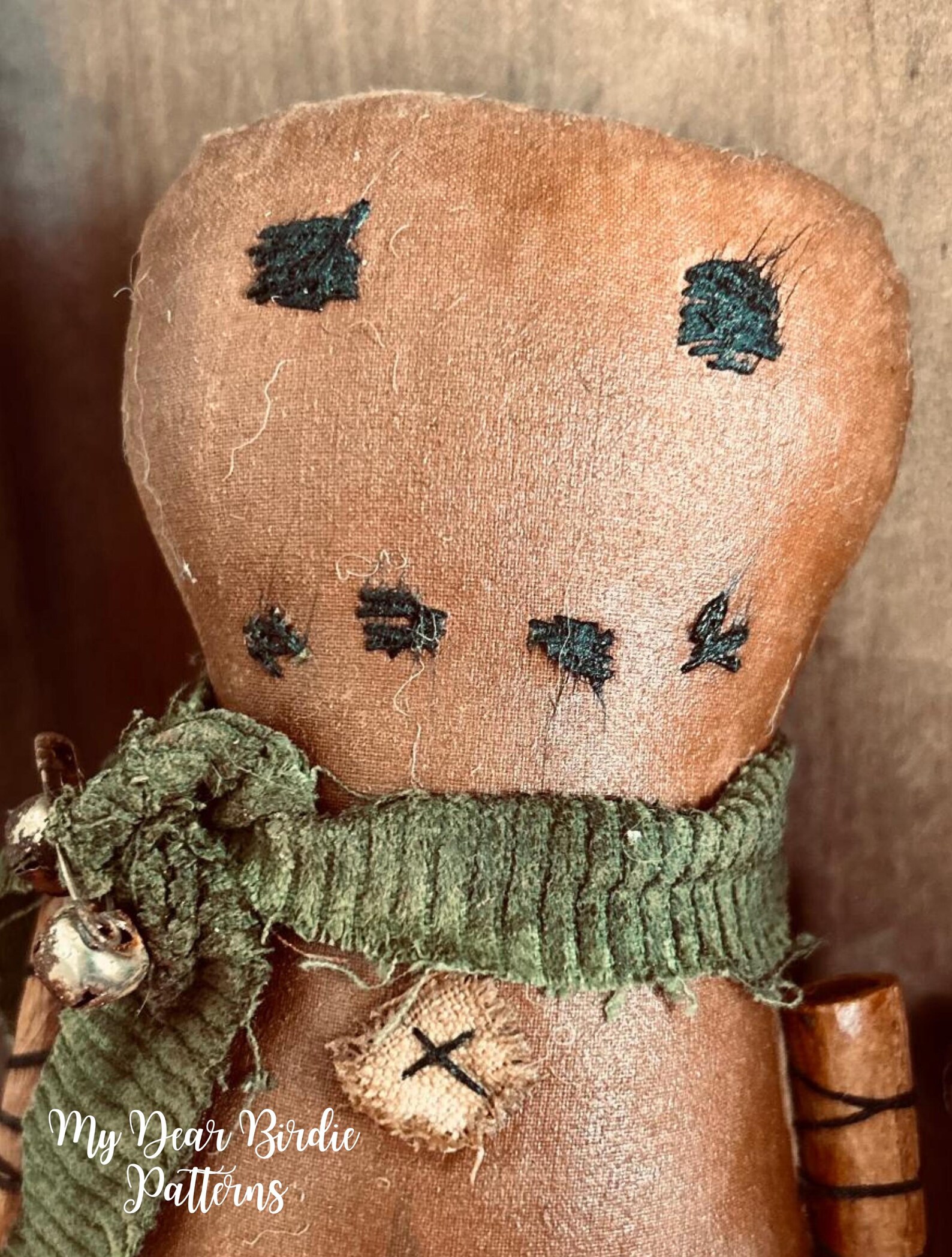 Primitive Gingerbread Man Pattern: Easy-sew Christmas Doll (PDF Pattern ...