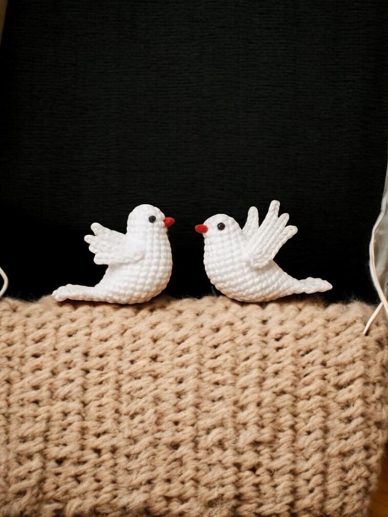 Crochet Dove Couple Pattern PDF - Soft Animal Plush Tutorial - DIY ...