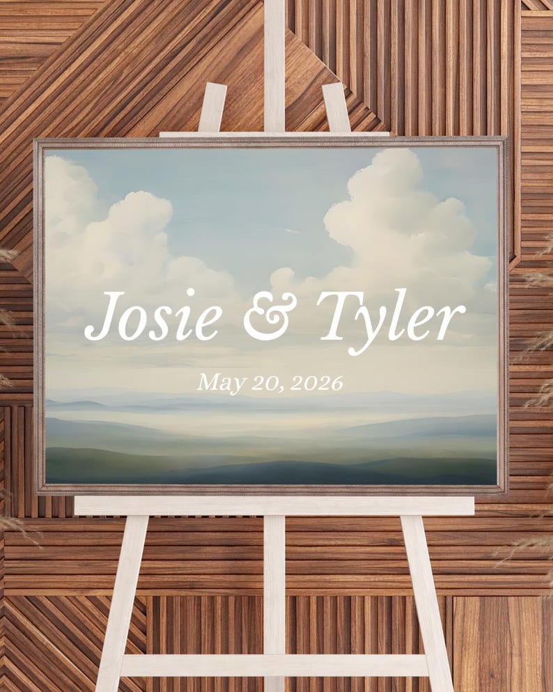 Vintage Repurposed Wedding Entry Sign Template, Custom Editable Wedding ...