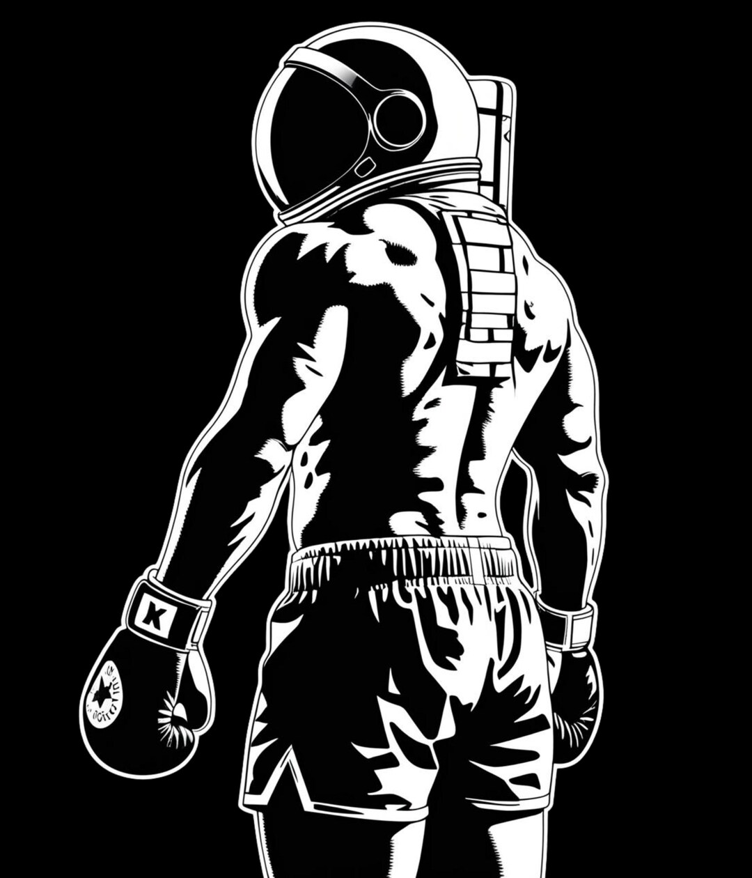 5 Limited Editions Astronaut Boxing PNG Premium Casual Style Design ...