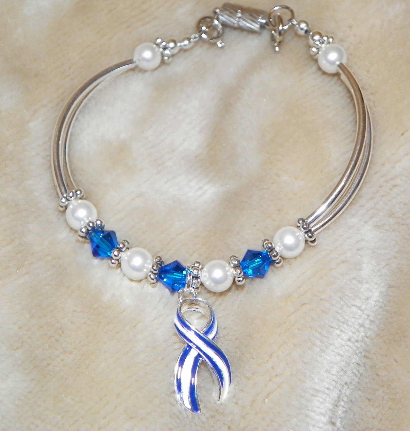 ALS/MND Awareness Tube Bead Bracelet - Etsy