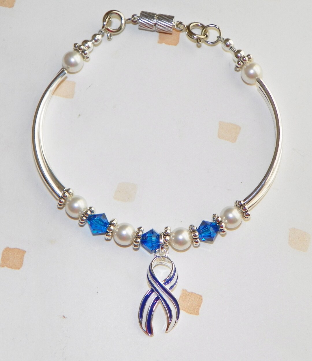 ALS/MND Awareness Tube Bead Bracelet - Etsy