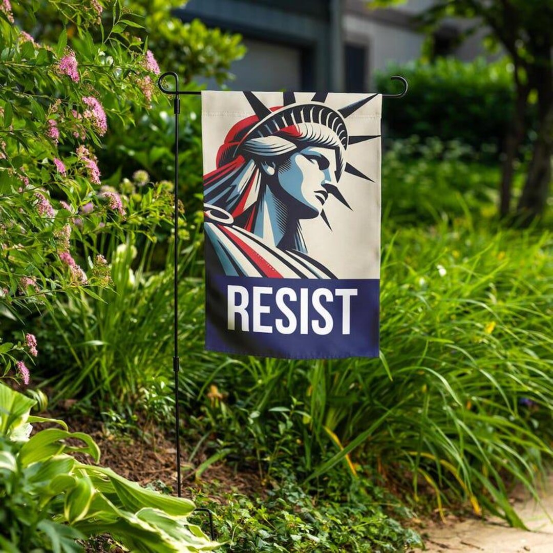 Resist Flag: Statue of Liberty Protest Garden Garden Flag - Etsy