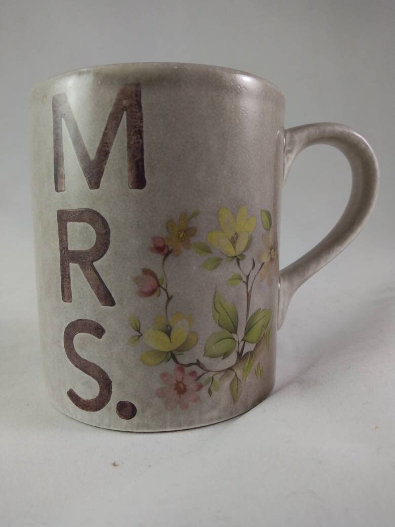 Mrs Mug, Coffee Cup for Her, Gift for Bride, Large Ceramic Mug, Mrs ...