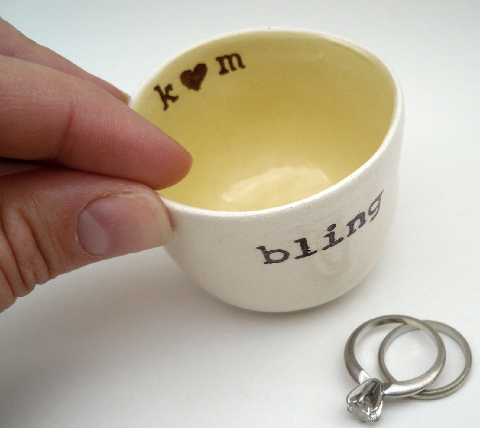 Handmade PERSONALIZED ENGAGEMENT GIFT Personalized Names of Newly Weds ...