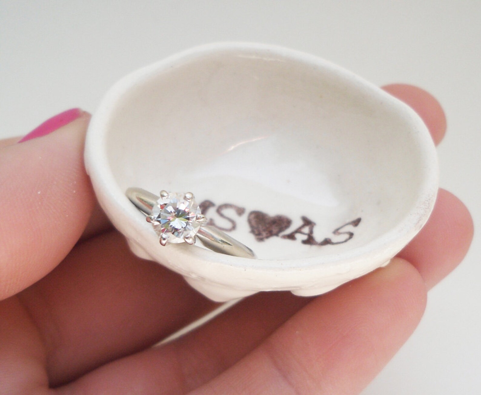 Handmade CUSTOM RING DISH, Engagement Gift, Wedding Gift, Bridal Shower ...