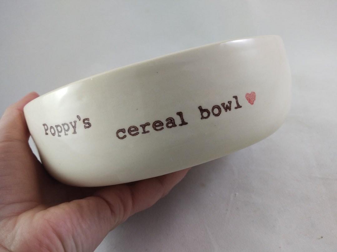 BOWL FOR GRANDPA, Gift for Dad, Pappy's Cereal Bowls, Grandpa's Custom ...