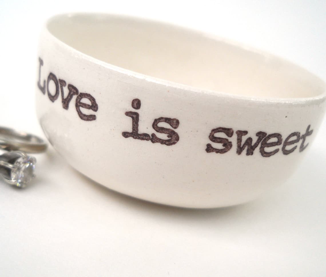 Handmade GIFT FOR COUPLE Personalized for Her Love is Sweet Wedding ...