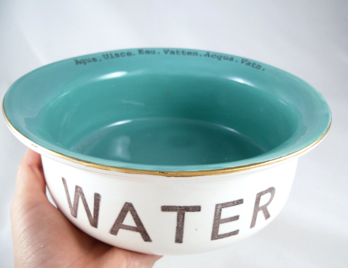 Water Dish Large Small CUSTOM DOG GIFT for Dog or Gift for Cat ...