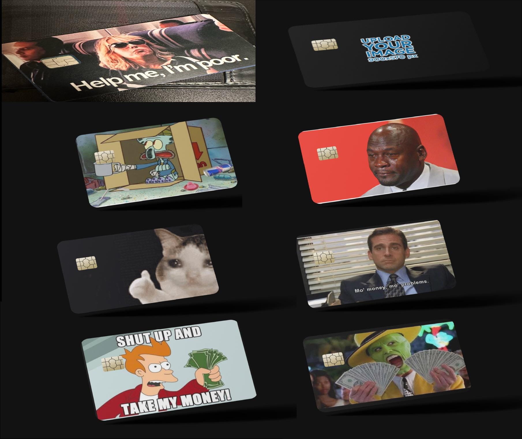 Funny Debit Card Sticker, Credit Card Covers Skin, Debit Card Skin ...