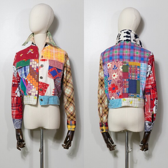 1970s novelty print patchwork - Gem