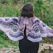 Moth Butterfly Cape Emperor Moth Cloak Dance Wings Costume Short Small ...