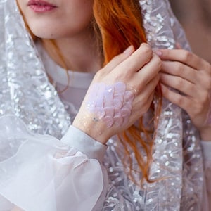 Fish Scales Silicone Prosthetic - Mermaid Costume - Etsy