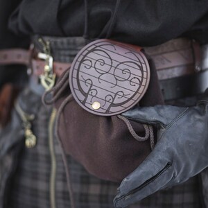 Hobbit Door Belt Bag Wood and Leather Hoobit Hole Form Black and Brown ...