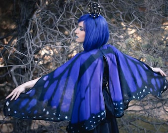 Butterfly Wings Monarch Cape Cloak Wings Costume Short Small | Etsy