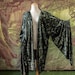 Elven Robe, Elvish Fashion Kimono, Vintage Velvet Oak Leaves Fabric - Etsy