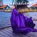 Purple Cape Damasc Cloak With Hood Long Hooded Cape Medieval Fantasy ...