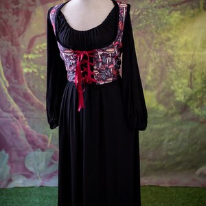 Mushrooms Corset - Dark Cottagecore Renaissance Bodice Corset Vest ...