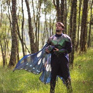 Beetle Leather Armor Green Insect Armor Shoulders Inspired by a Fairy ...