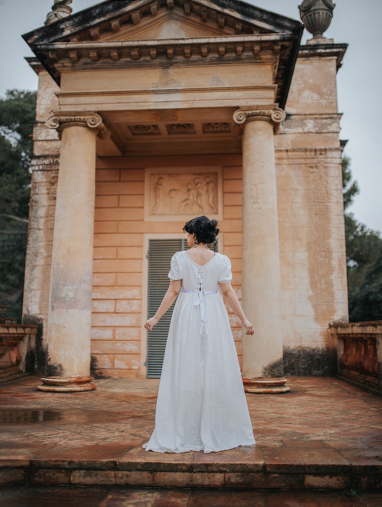 Regency Dress Bridgerton Wedding Dress Royalcore Costume | Etsy