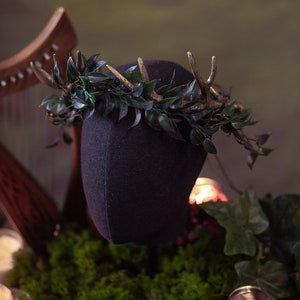 Elven Crown, Antlers Horns , Forest Elf Crown , Druid Circlet - Etsy