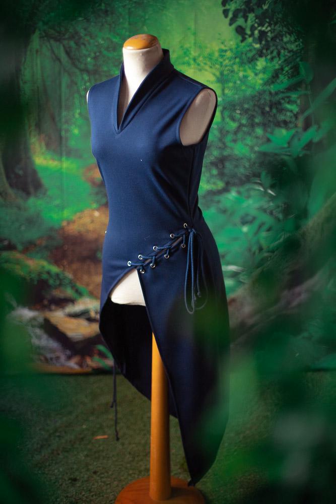 Blue Elven Ranger Vest, Fairy Elvish Surcoat Unisex - Etsy