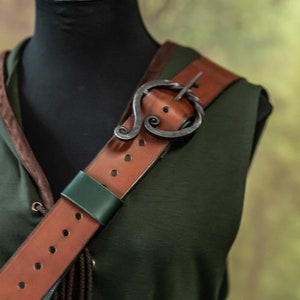 Elf Leather Corset Belt, LARP Druid Elven Costume - Etsy