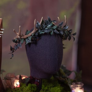 Elven Crown, Antlers Horns , Forest Elf Crown , Druid Circlet - Etsy