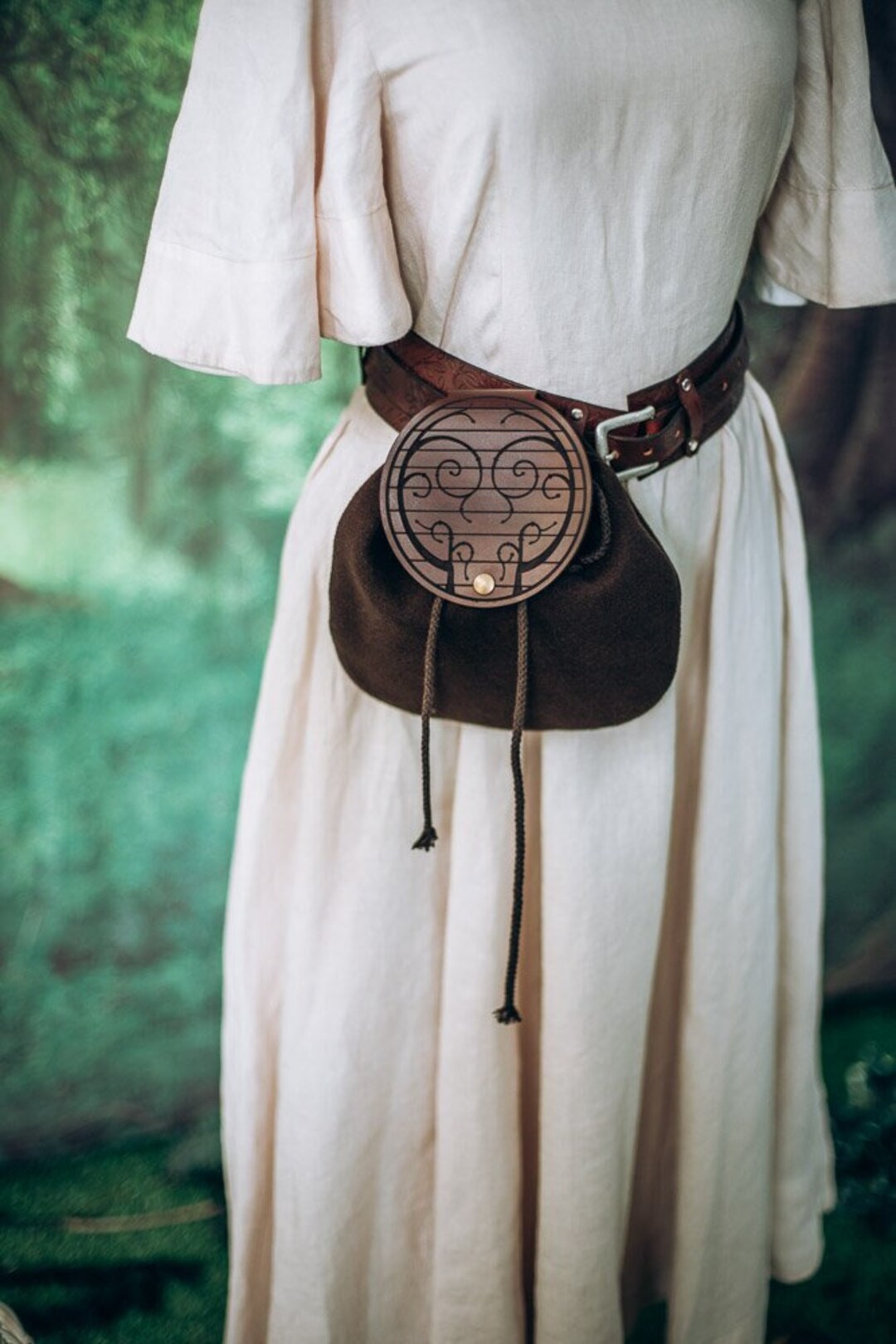 Hobbit Door Belt Bag Wood and Leather Hoobit Hole Form Black and Brown ...