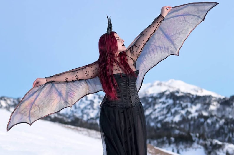 Bat Wings Dragon Demon Cape Halloween Costume Adult Goth Fairy - Etsy