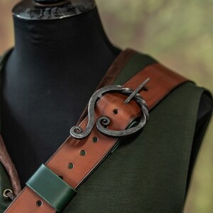 Elf Leather Corset Belt, LARP Druid Elven Costume - Etsy