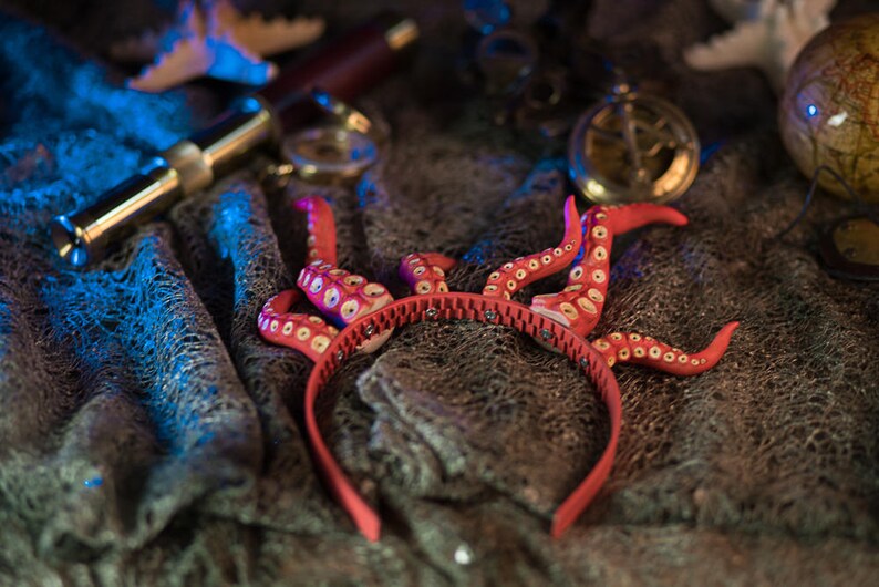 Octopus Tentacles Headdress Mermaid Steampunk Outfit Headpiece Cosplay ...