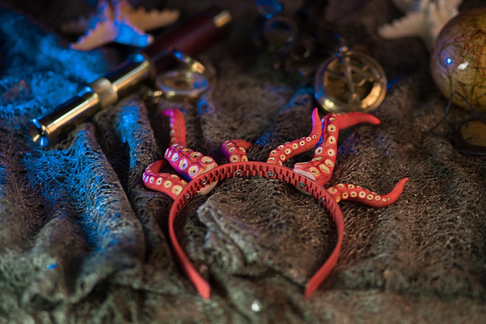 Octopus Tentacles Headdress Mermaid Steampunk Outfit Headpiece Cosplay ...
