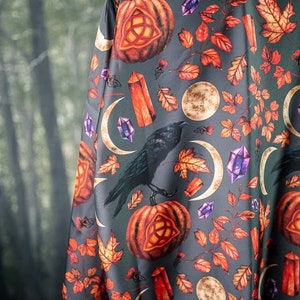 Samhain Robe Sylky Clothing Cardigan Kimono Halloween Fashion Cover up ...