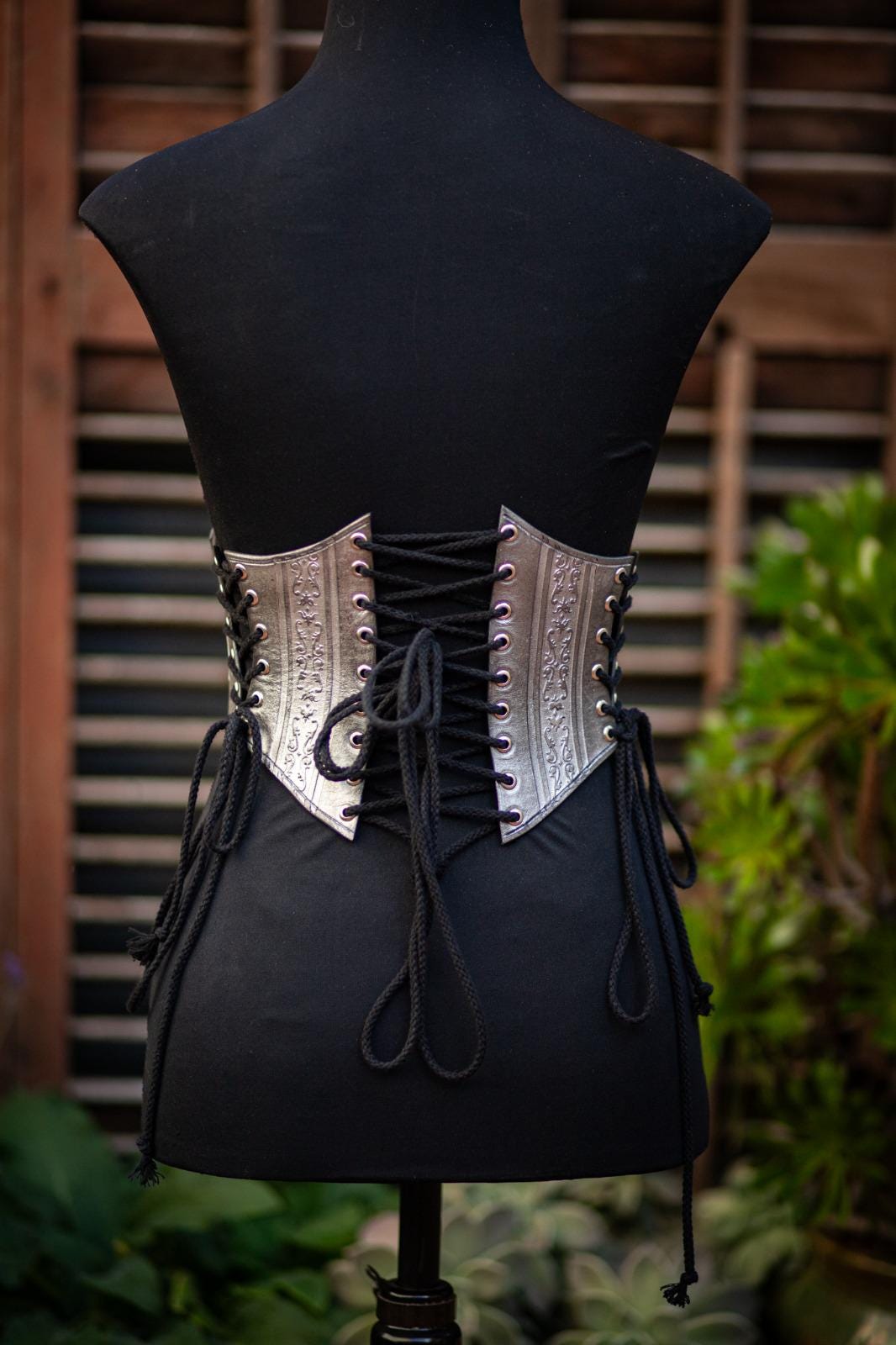 Armor Belt - Silver Leather Corset Mevieval , Medievalcore Knight ...