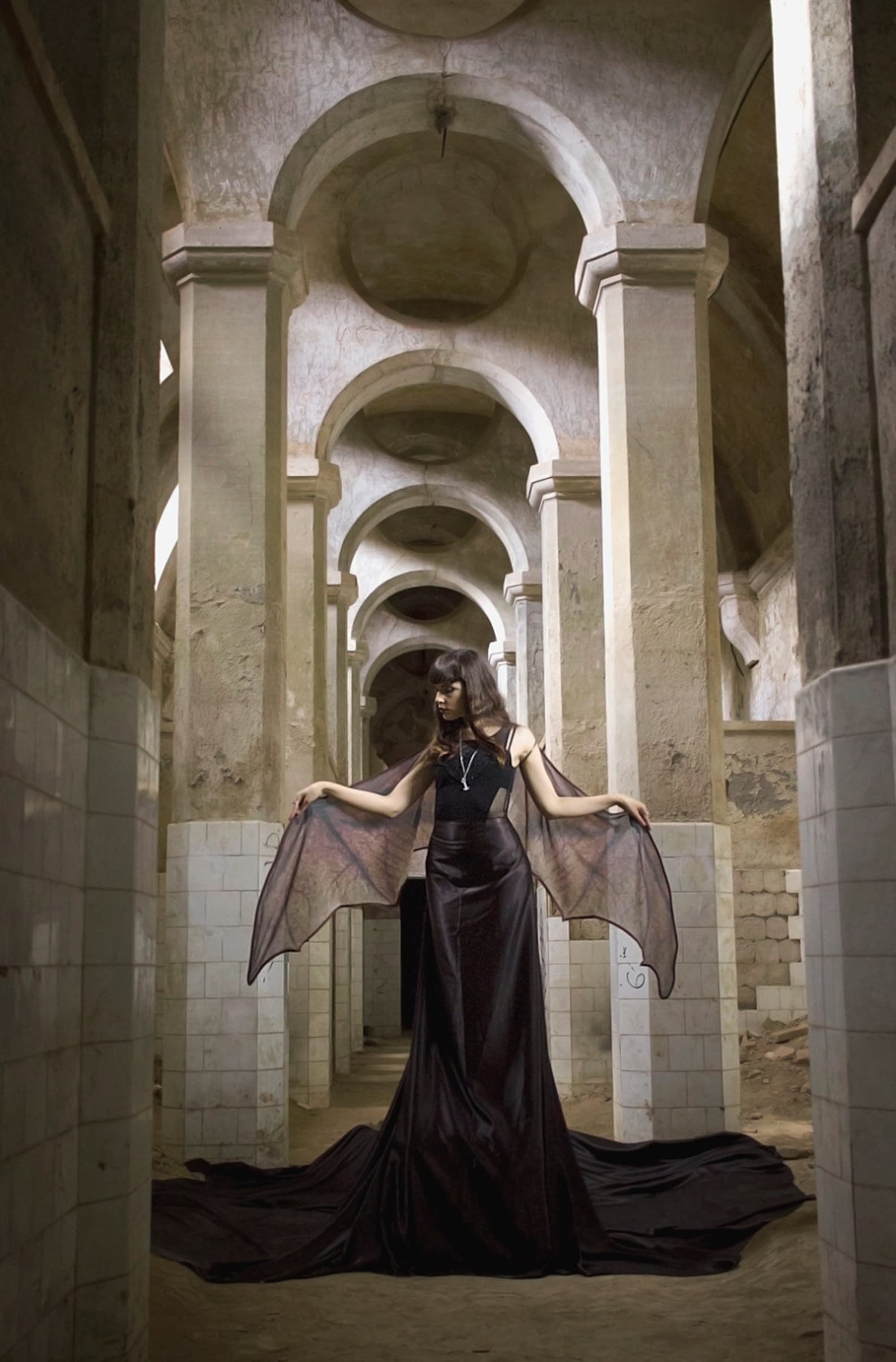 Bat Wings Dragon Demon Cape Halloween Costume Adult Goth Fairy Cape ...