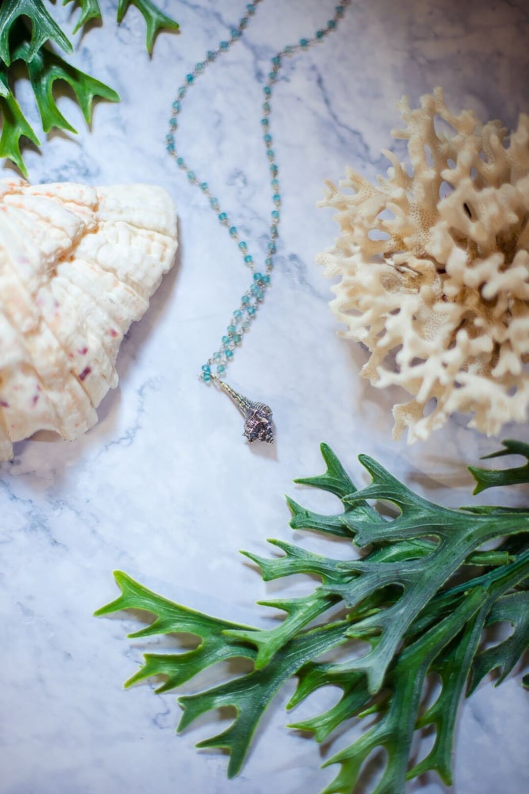 Mermaid Necklace, Conch Sterling Silver, Shell Marine Witch Pendant - Etsy