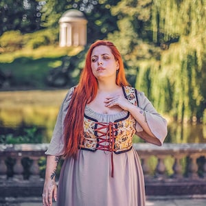 Hobbit Bodice, Autumn Renaissance Corset Oak Cottagecore Style Corset ...