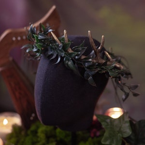Elven Crown, Antlers Horns , Forest Elf Crown , Druid Circlet - Etsy