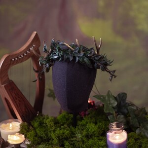 Elven Crown, Antlers Horns , Forest Elf Crown , Druid Circlet - Etsy