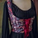 Mushrooms Corset - Dark Cottagecore Renaissance Bodice Corset Vest ...