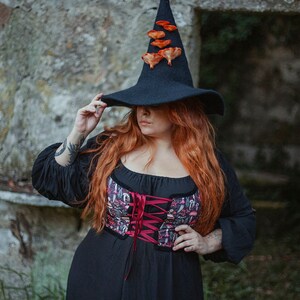 Mushrooms Corset - Dark Cottagecore Renaissance Bodice Corset Vest ...