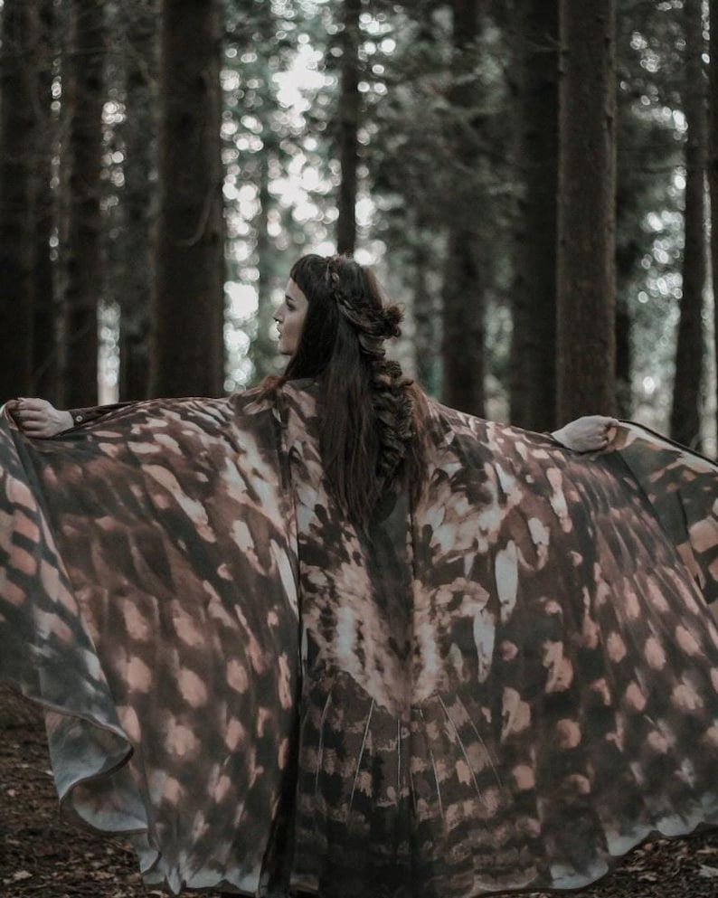 Owl Wings Costume Crow Black Feathers Maleficent Cosplay Dark - Etsy