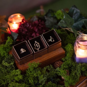 Elven Ring - Rings Set - Elvish Jewelry - Silver and Gold - Adjustable ...