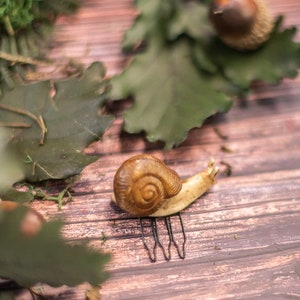 Snail Hair Pins Forest Whimsical Wedding Accessory Goblincore Head ...