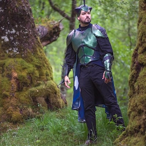 Beetle Leather Armor Green Insect Armor Shoulders Inspired by a Fairy ...