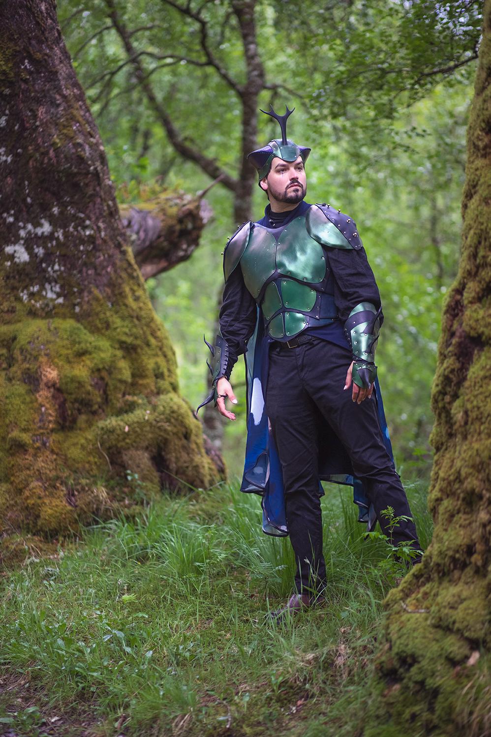 Beetle Leather Armor Green Insect Armor Shoulders Inspired by a Fairy ...