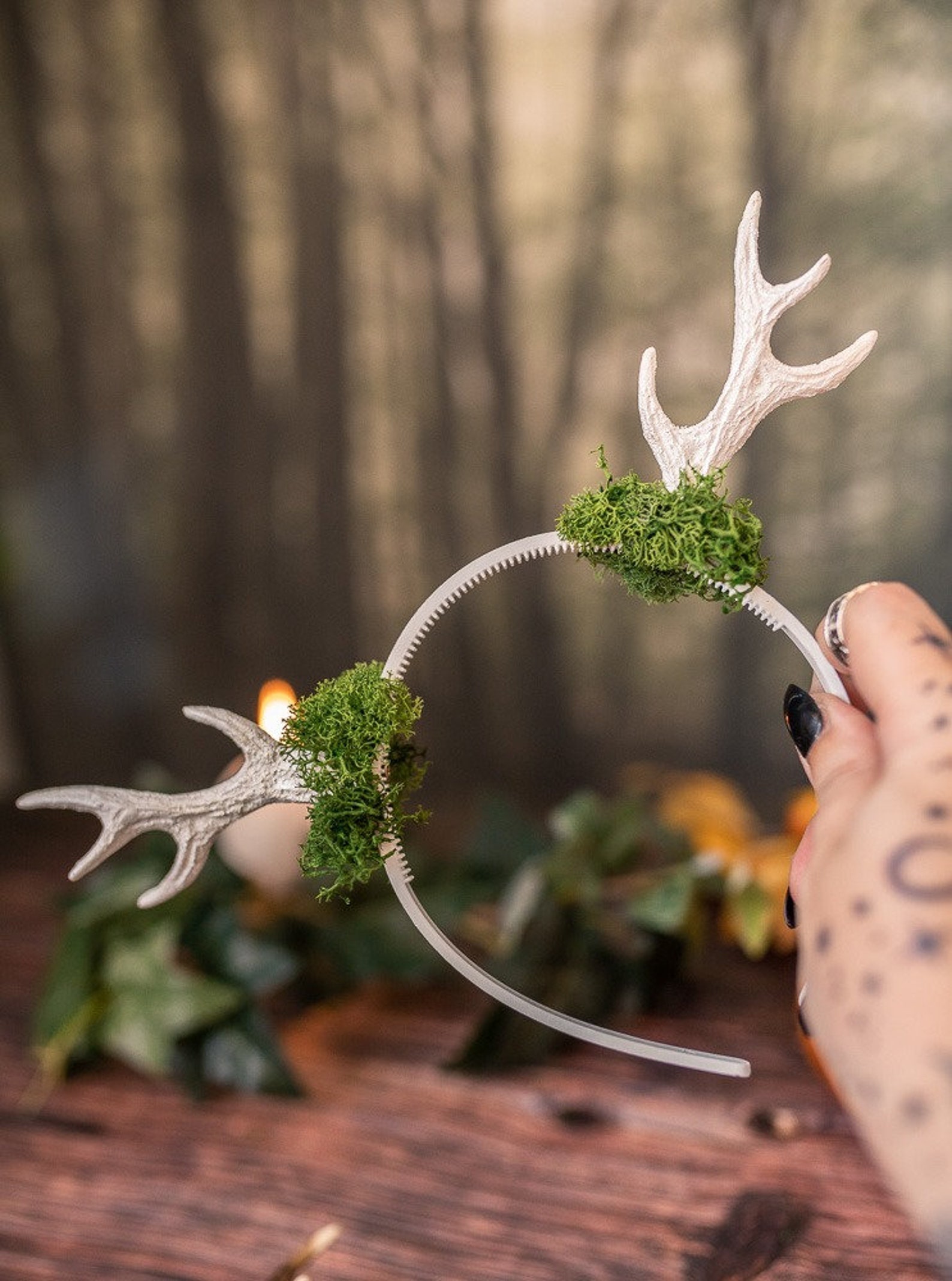 Deer Antler Costume Resin Headpiece Kawaii Mori Kei Woodland | Etsy